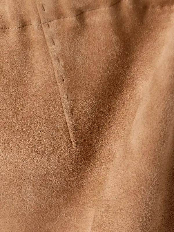 Stouls Gilda Suede Skirt - Brown