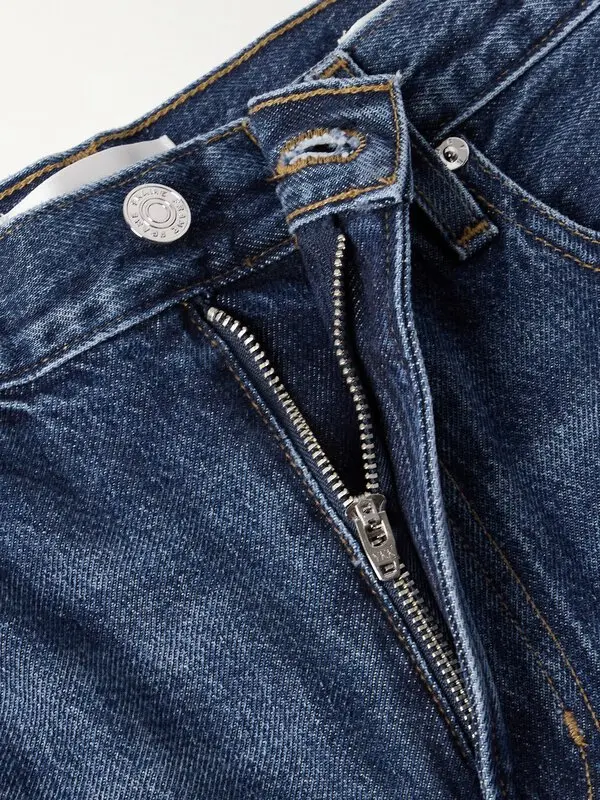 FRAME The Narrow High-rise Tapered Jeans - Blue