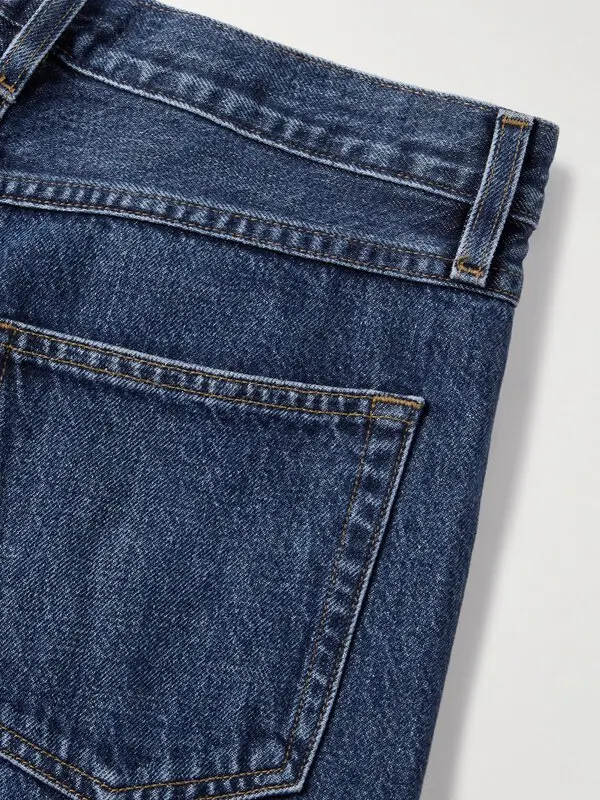 FRAME The Narrow High-rise Tapered Jeans - Blue