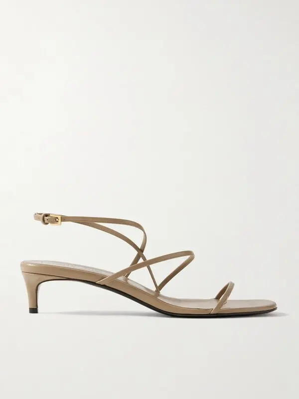 Khaite Loop Leather Sandals - Neutrals