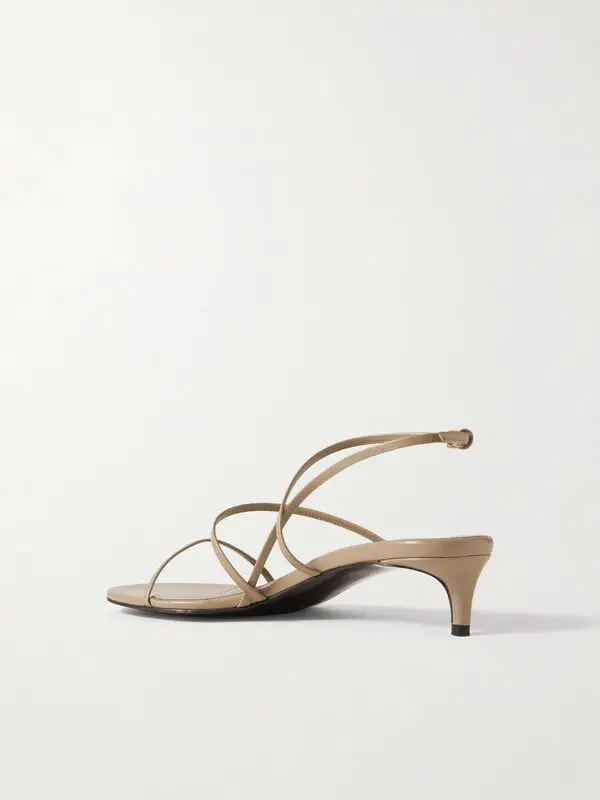 Khaite Loop Leather Sandals - Neutrals