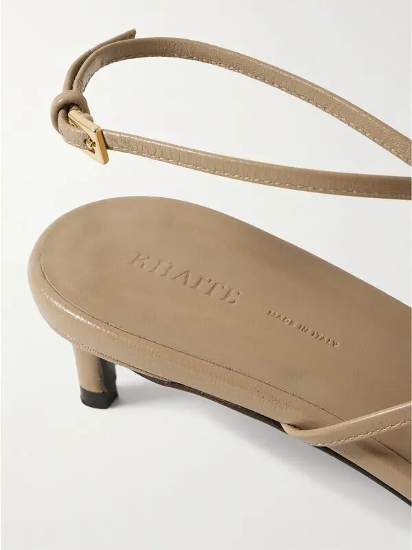 Khaite Loop Leather Sandals - Neutrals