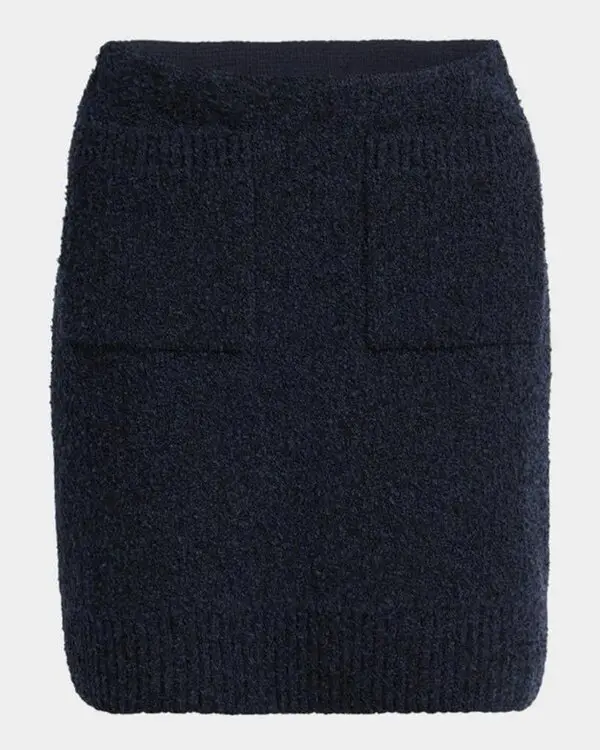 Bottega Veneta Bouclé Mini Skirt - Blue