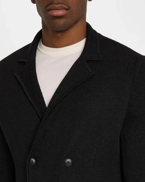 Giorgio Armani Wool-cashmere Rib Stitch Blazer