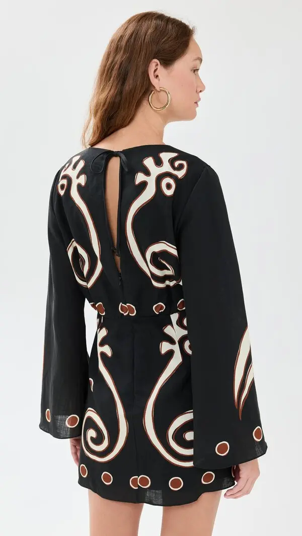 cala de la cruz loura mini dress Cala de la Cruz Loura Dress in Ouroivory
