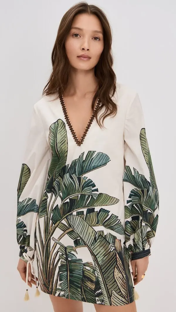 Andres Otalora Coqueta Soy Mini Dress In Green Caribe - 60% Off |  Editorialist