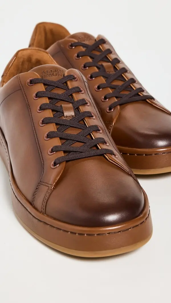 Allen Edmonds Barnes Leather Sneakers - Coffee