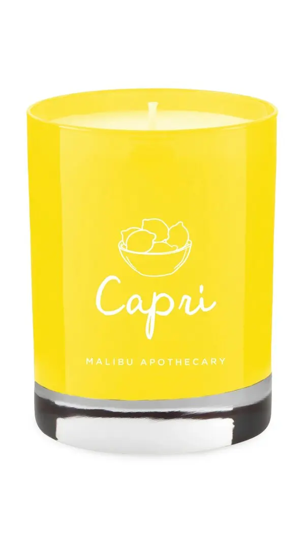 MALIBU APOTHECARY Capri Yellow Candle