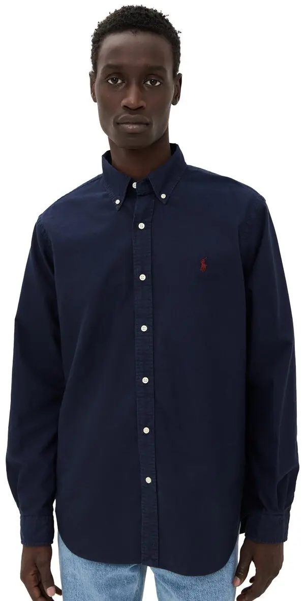Polo Ralph Lauren Classic Fit Garment Dyed Oxford Shirt - Rl Navy