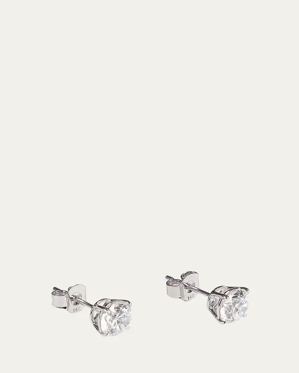 KENDALL ROW 14k 2.00tcw Lab Grown Diamond Stud Earrings - White Gold