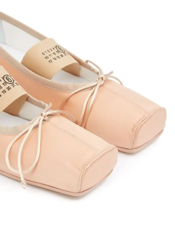 MAISON MARGIELA Anatomic Numbers-motif Ballerinas - Neutrals