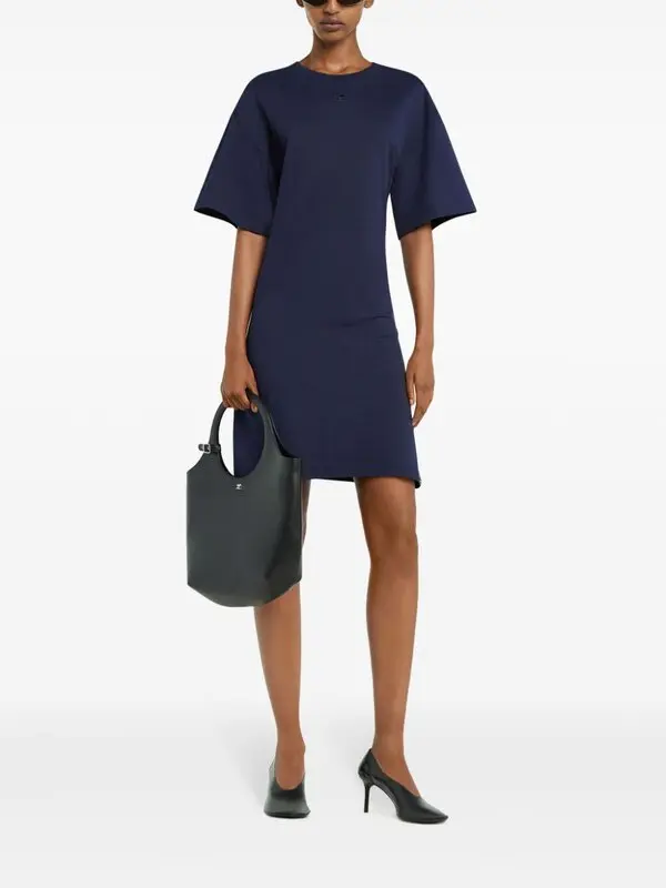 COURREGES T-shirt Mini Dress - Blue