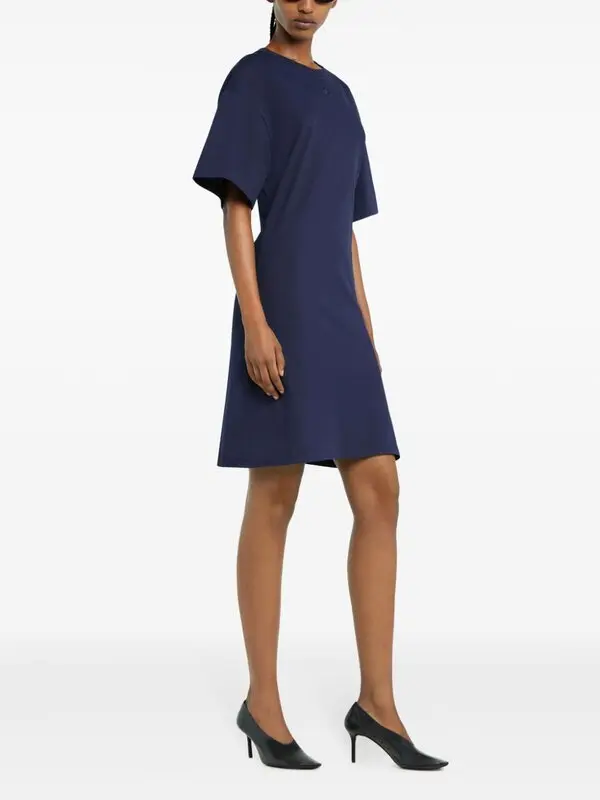 COURREGES T-shirt Mini Dress - Blue