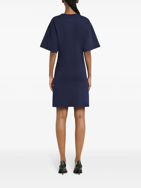 COURREGES T-shirt Mini Dress - Blue