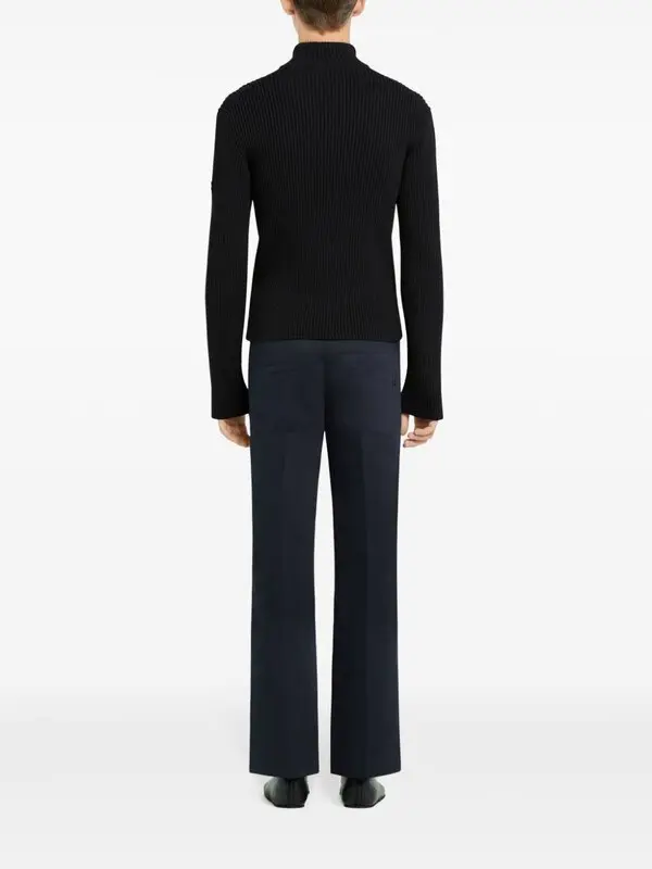 COURREGES Zipped Cardigan - Black