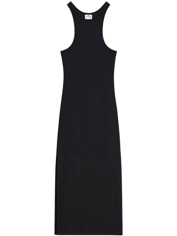 COURREGES Scuba 90's Midi Dress - Black