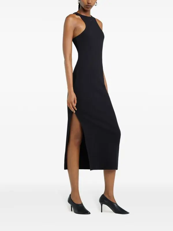 COURREGES Scuba 90's Midi Dress - Black