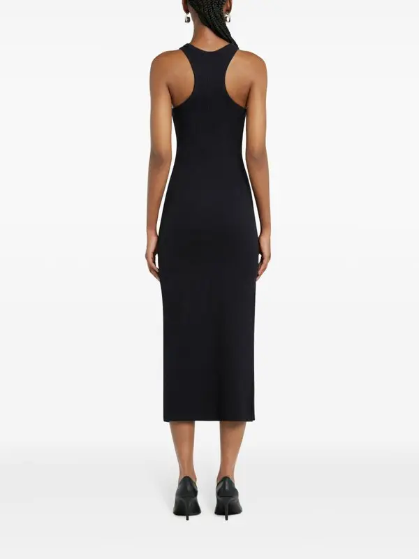 COURREGES Scuba 90's Midi Dress - Black