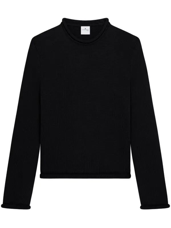 COURREGES Crew-neck Sweater - Black
