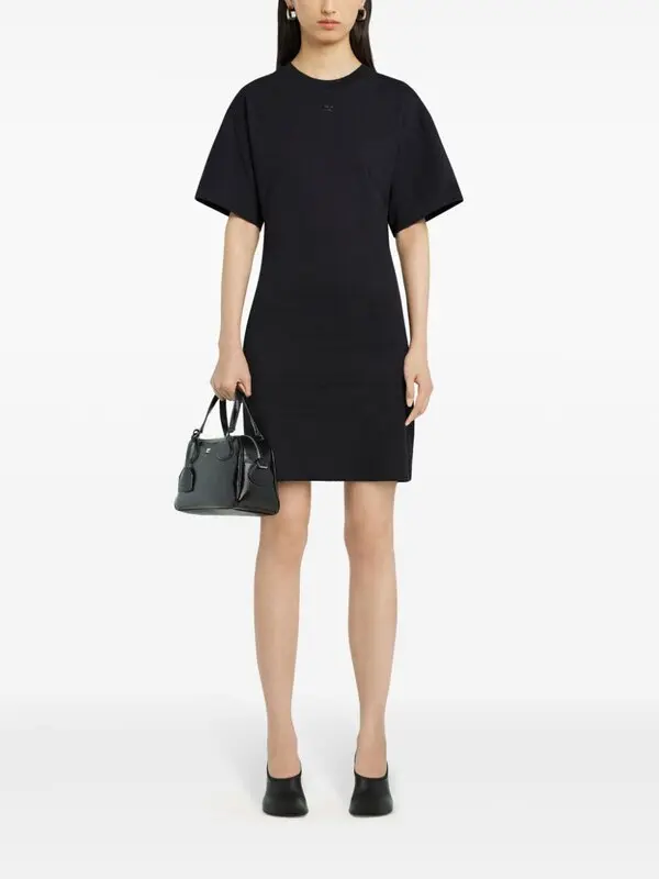 COURREGES T-shirt Mini Dress - Black