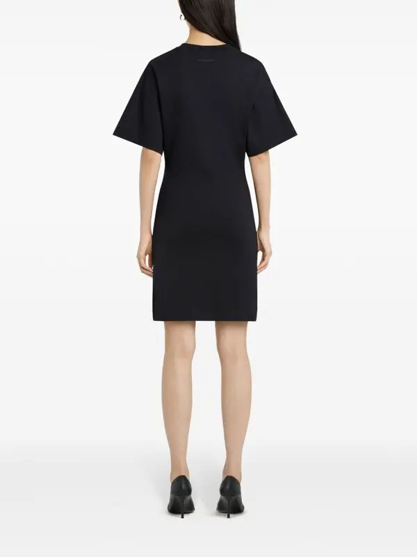 COURREGES T-shirt Mini Dress - Black