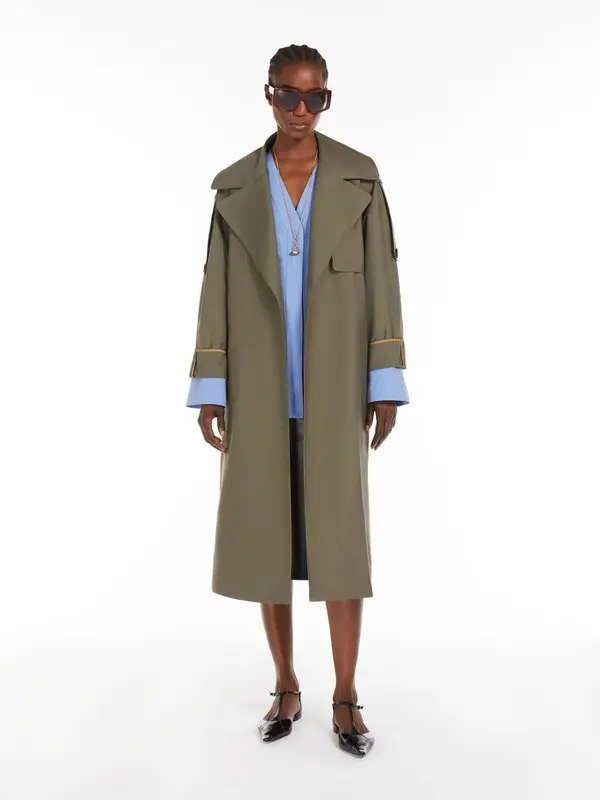ジャケット・アウター MAX MARA oversized Trench Coat Max Mara Oversized twill trench coat Max Mara