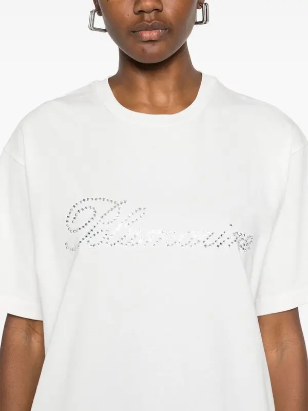 Blumarine Logo-appliqué T-shirt