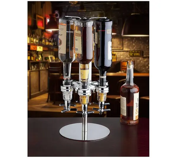GODINGER Barback Rotating 6 Bottle Liquor Dispenser