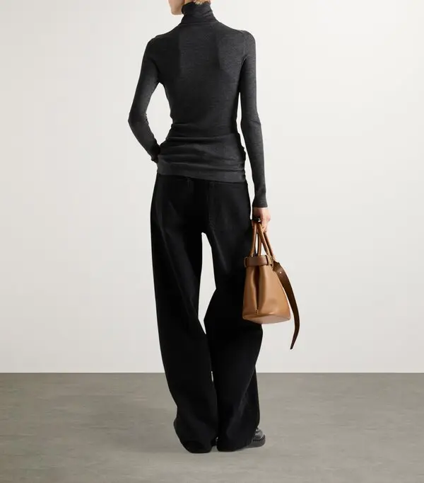Prada Wool-blend Rollneck Sweater - Grey