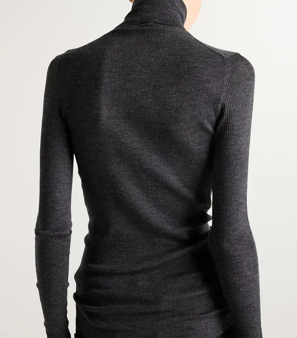 Prada Wool-blend Rollneck Sweater - Grey