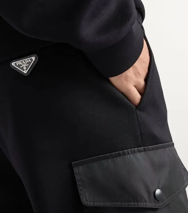 Prada Cotton-fleece Sweatpants
