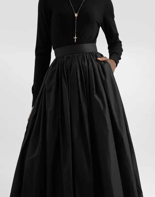 Dolce & Gabbana Long Taffeta Circle Skirt