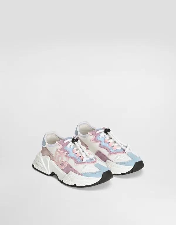Dolce & Gabbana Nylon Mesh Daymaster Sneakers With Dg Logo - Multicolor