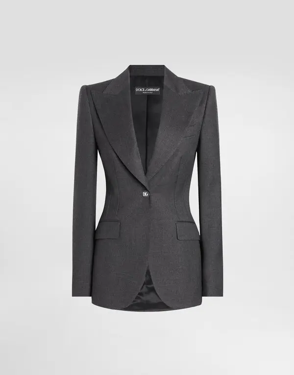 Dolce & Gabbana Woolen Turlington Blazer - Grey