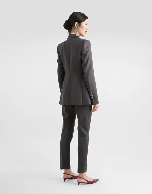 Dolce & Gabbana Woolen Turlington Blazer - Grey