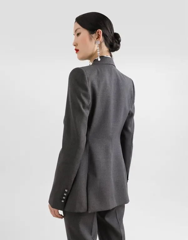 Dolce & Gabbana Woolen Turlington Blazer - Grey