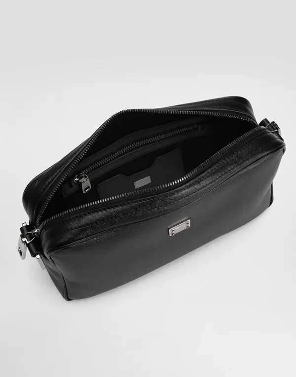 Dolce & Gabbana Calfskin Crossbody Bag - Black