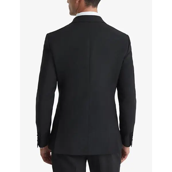 REISS Poker Double-breasted Stretch Wool-blend Jacket