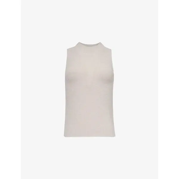 Vince Sleeveless Metallic Knit Top