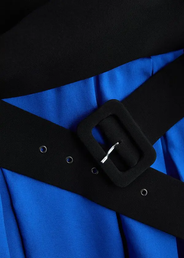 Talbot Runhof Colour-blocked Maxi Gown