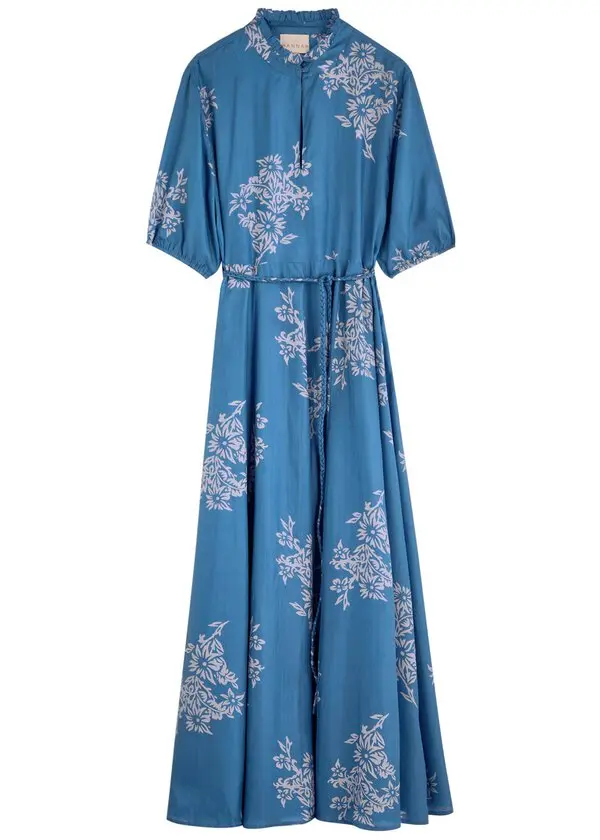 hannah artwear blue dress franca dress