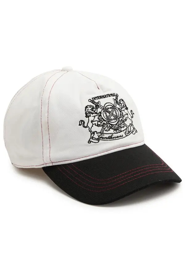 CRAFTD Gentleman's Club Cotton-twill Cap - White And Black