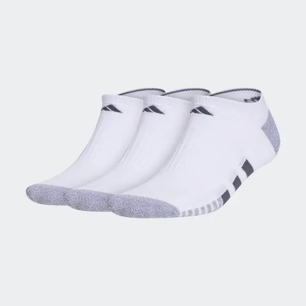 Adidas Cushioned No-show Socks 3 Pairs - White / Grey / Black