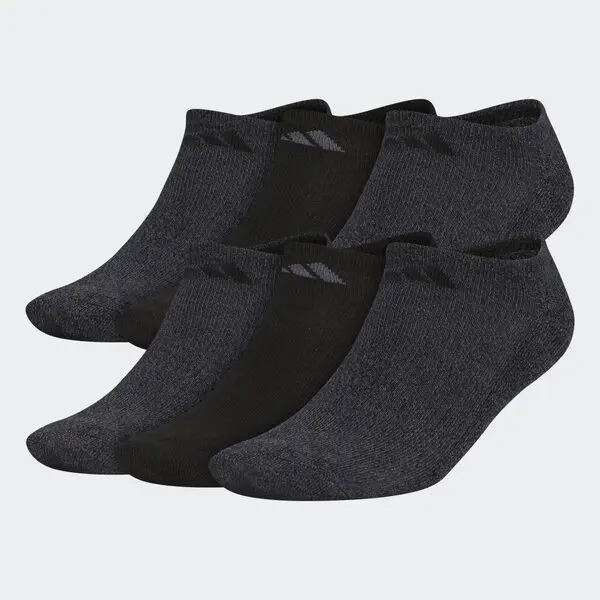 Adidas Athletic No-show Socks 6 Pairs - Black