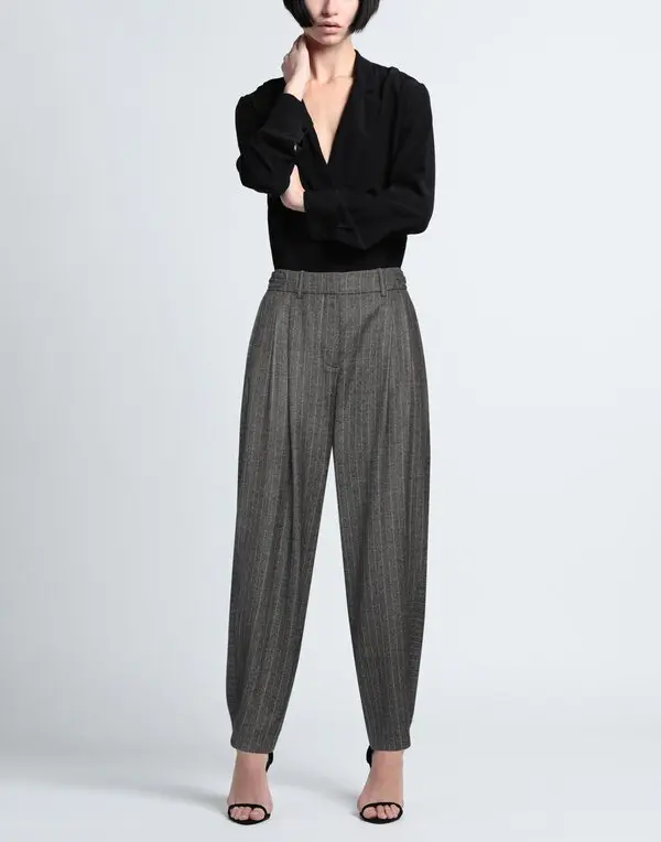 Stella McCartney Tapered Checked Tweed Pants