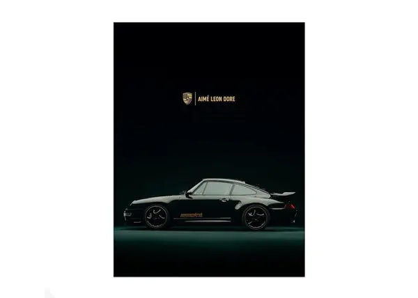 Aimé Leon Dore Porsche 993 Turbo Poster - Multicolor