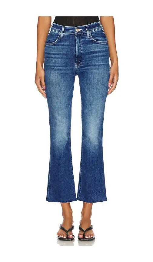 MOTHER The Hustler Ankle Fray Jeans - Denim-medium