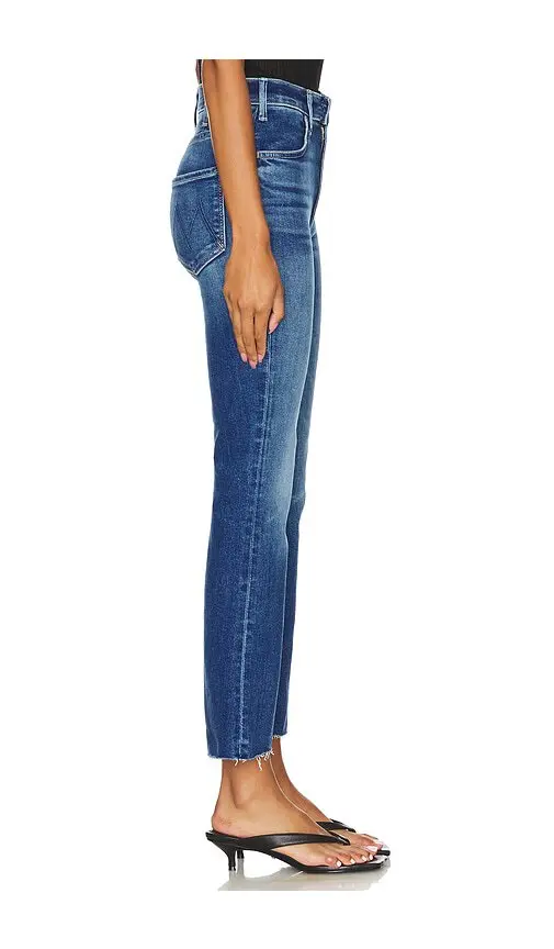 MOTHER The Hustler Ankle Fray Jeans - Denim-medium