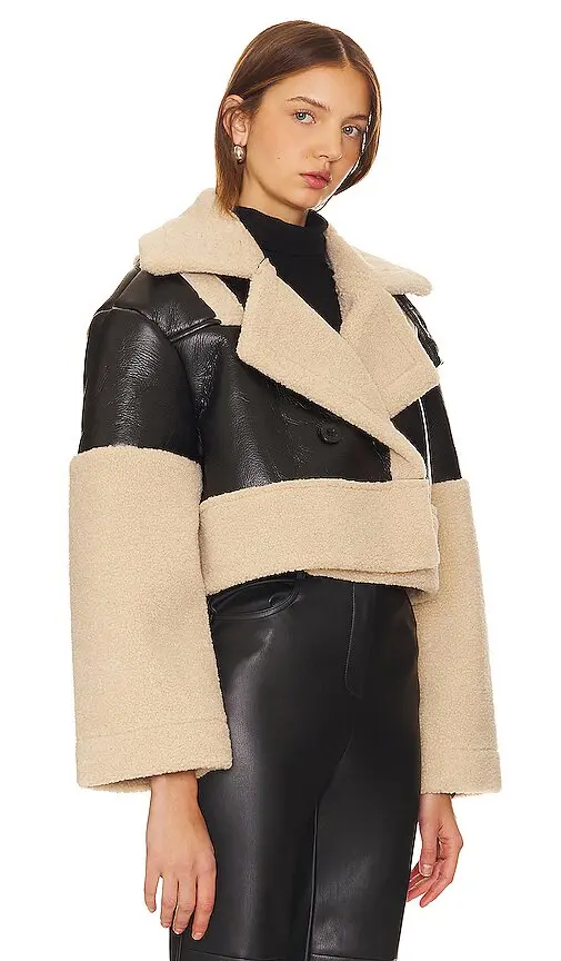 Steve Madden Alaina Faux Leather Coat