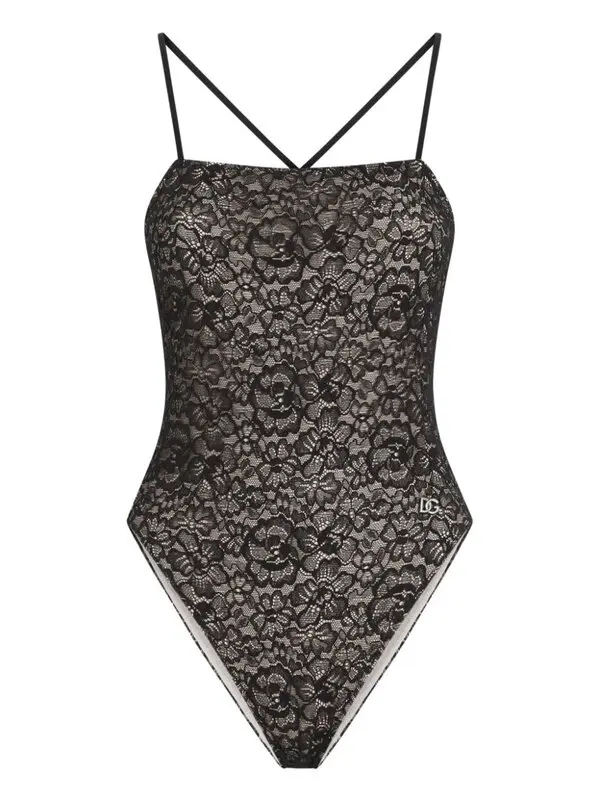 Dolce & Gabbana Lace Swimsuit - Neutrals